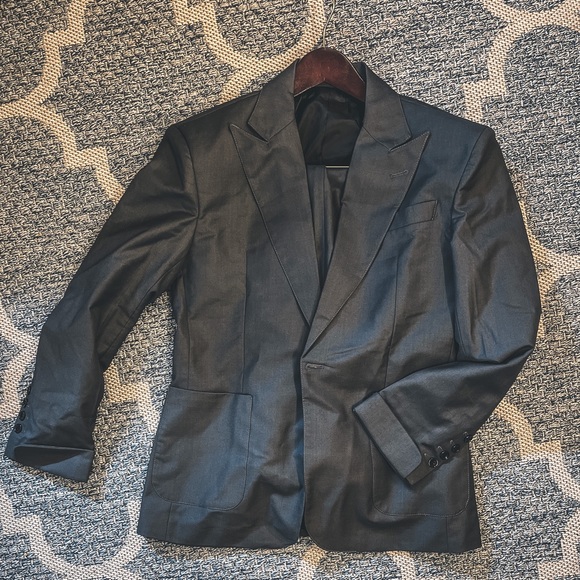 Suits & Blazers | Custom Grey Suit With French Cuff | Poshmark
